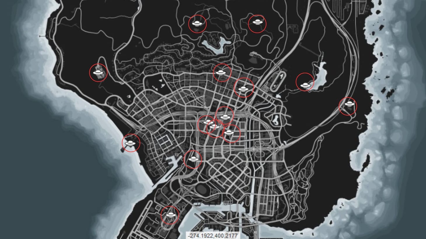 Gta Online Ufo Location: Gta Online Abduction Base Map – NHMRJ