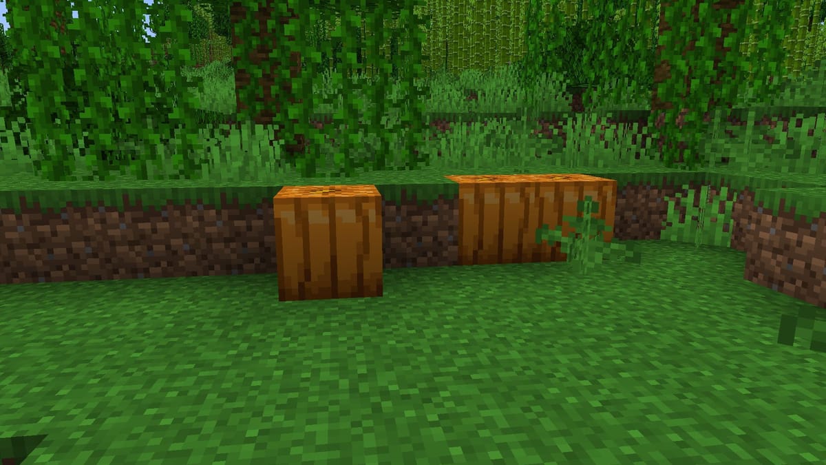 Minecraft carving pumpkin tutorial