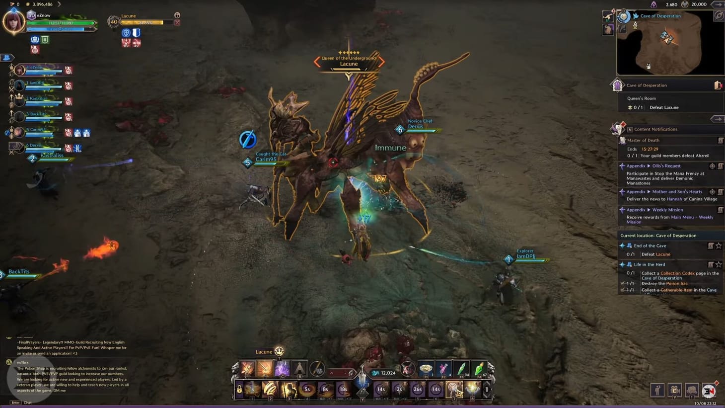 Throne and Liberty Cave of Desperation Dungeon guide: How to beat Lacune