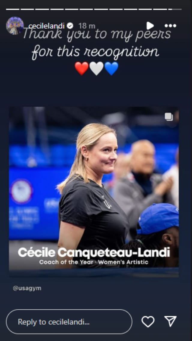 Simone Biles' coach Cecile Landi honored as best Women's Artistic ...