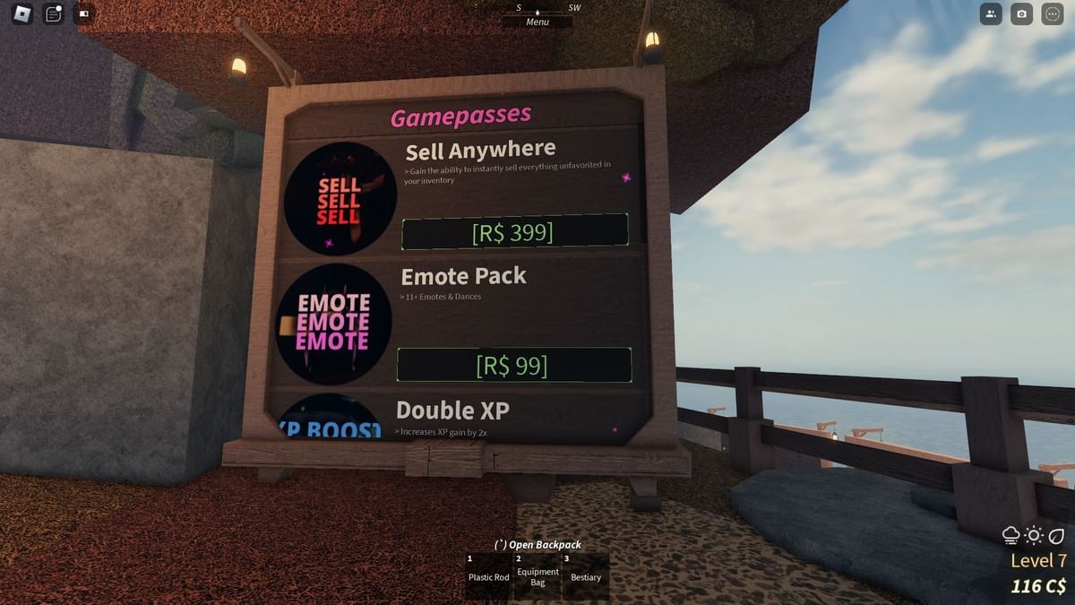 Roblox Fisch: All official links and Gamepasses