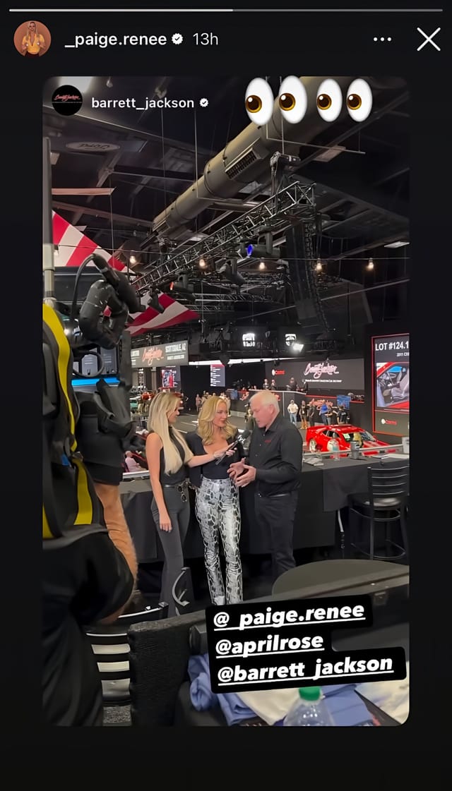 Paige Spiranac spotted at world’s biggest car auction after showing off ...