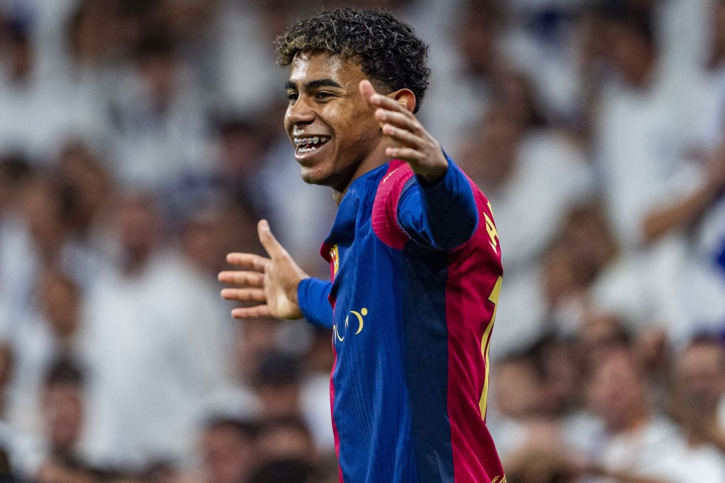 Lamine Yamal hits Cristiano Ronaldo’s iconic ‘calma’ celebration after scoring against Real ...