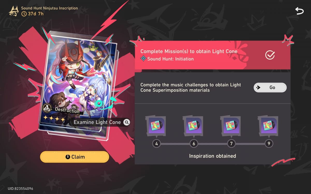 Honkai Star Rail Sound Hunt Ninjutsu Inscription event - How to get Ninja Record: Sound Hunt ...