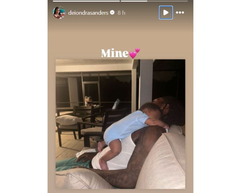Deion Sanders’ daughter Deiondra showers love on fiancé Jacquees and ...