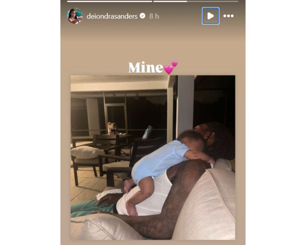 Deion Sanders’ daughter Deiondra showers love on fiancé Jacquees and ...