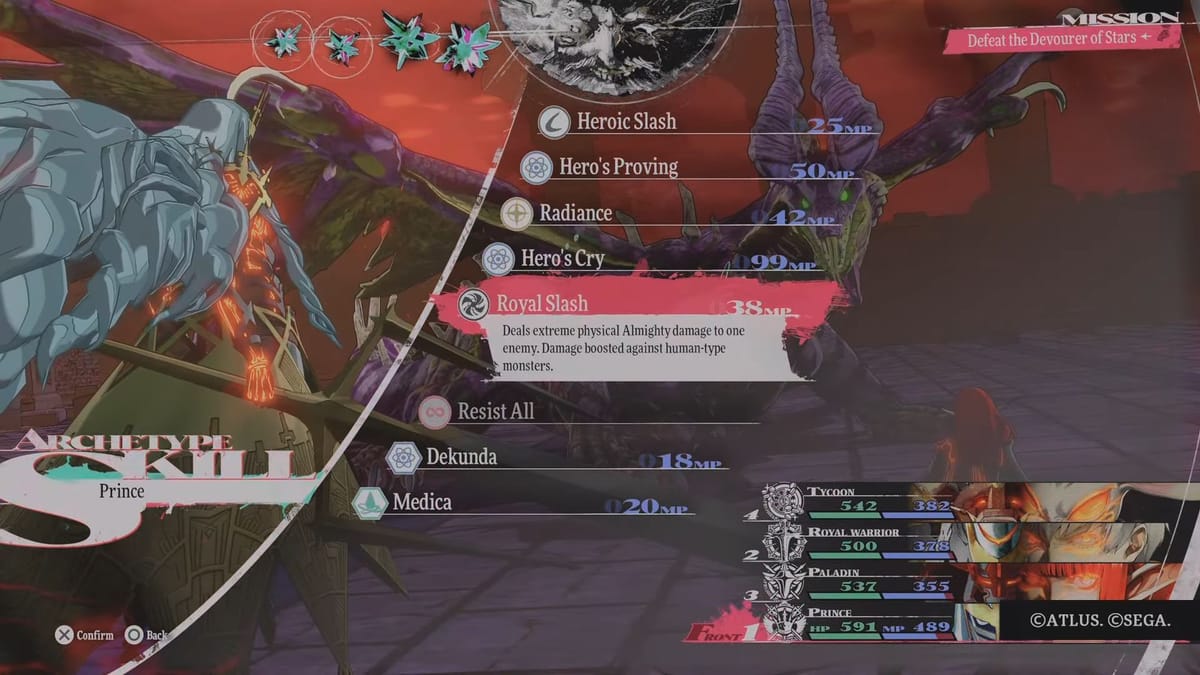 How to defeat Devourer of Stars in Metaphor ReFantazio