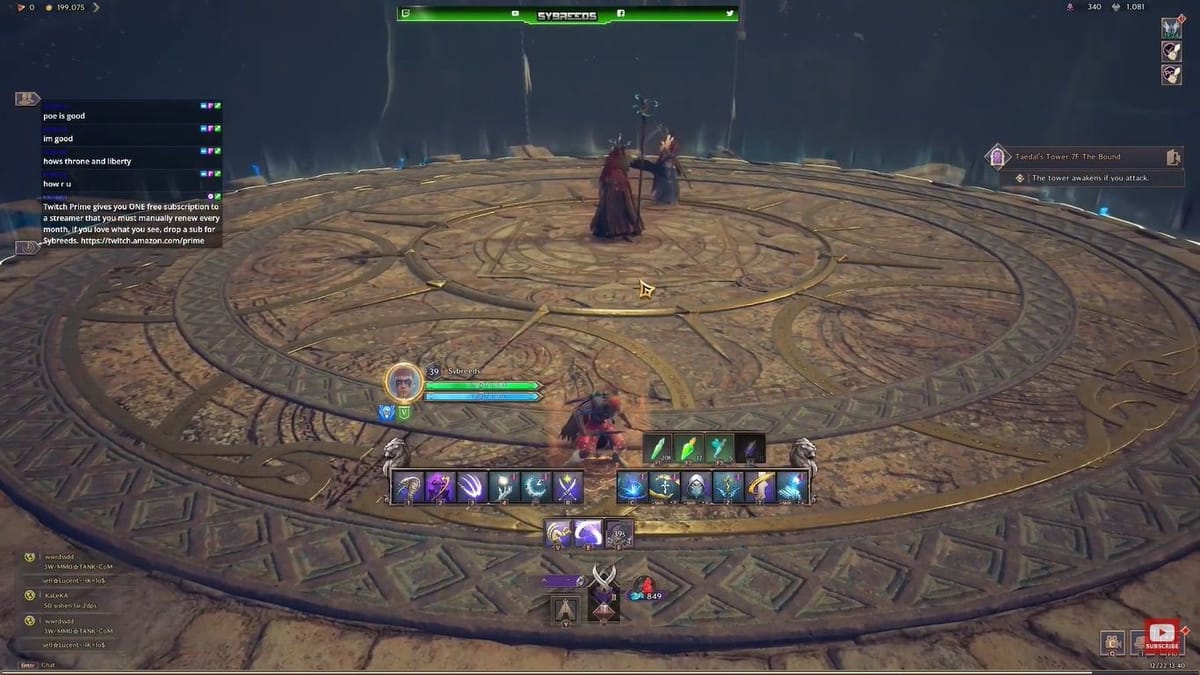 Throne and Liberty: How to defeat Bound Shadowmancer and Despair Dark Enforcer (Taedal Floor 7)