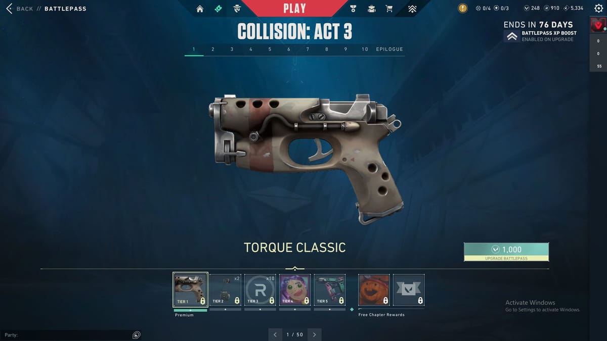 Valorant Episode 9 Act 3: All Battlepass tiers and rewards