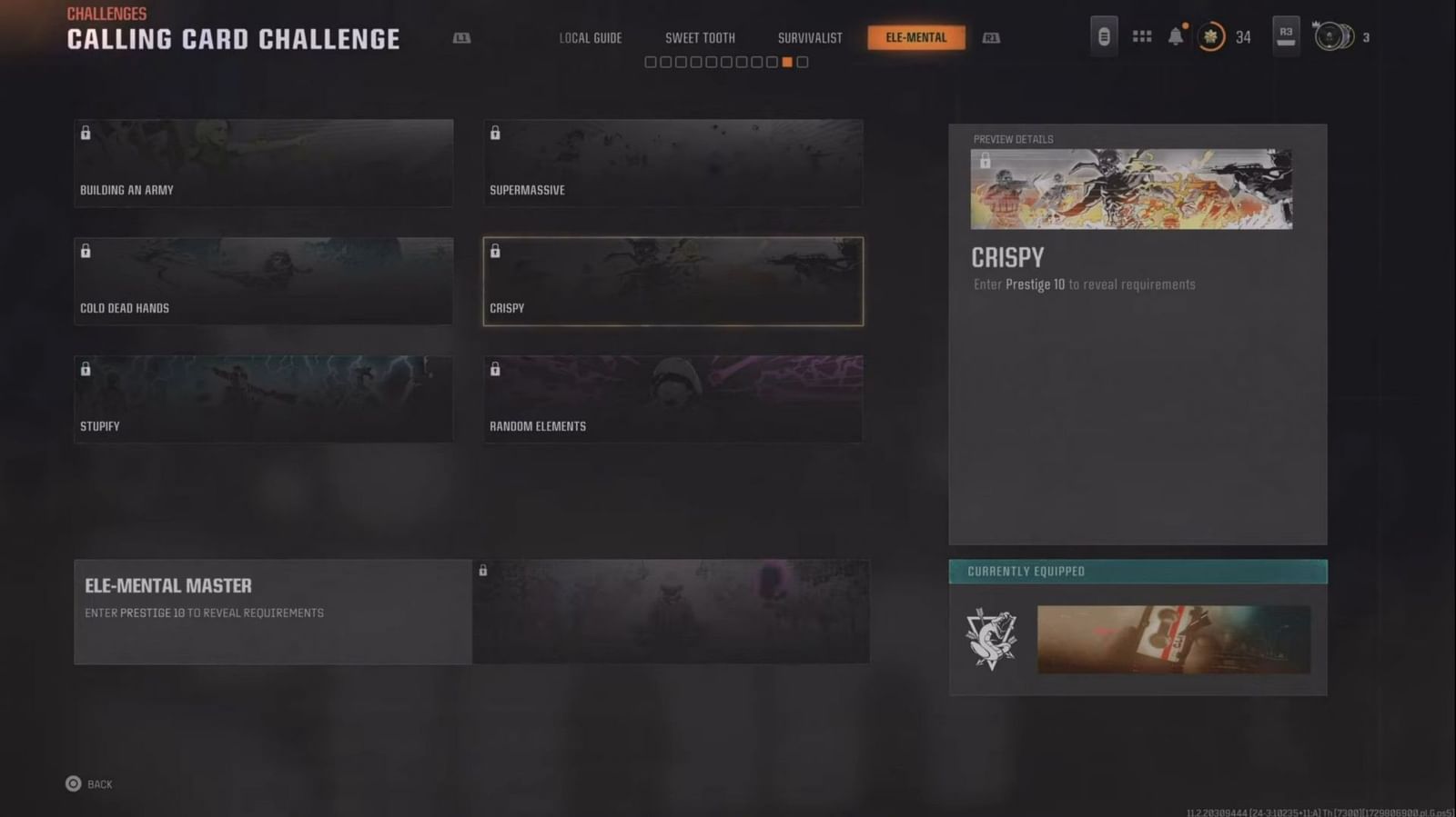 All prestige Calling Cards in Black Ops 6 Zombies