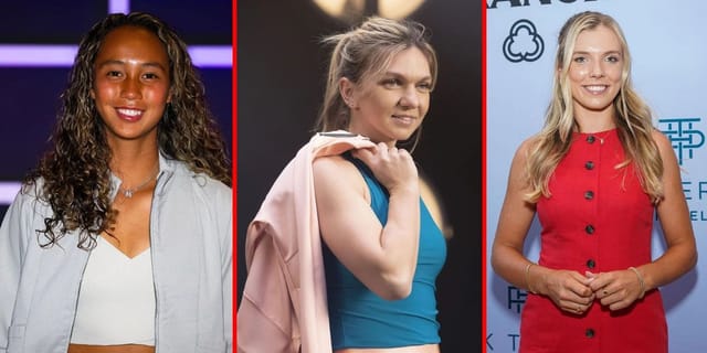 In Pictures: Leylah Fernandez, Simona Halep, Katie Boulter & other WTA ...