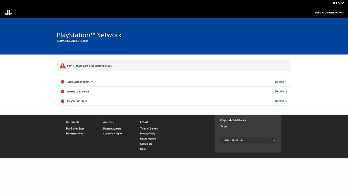 Is Fortnite server down on PS5?