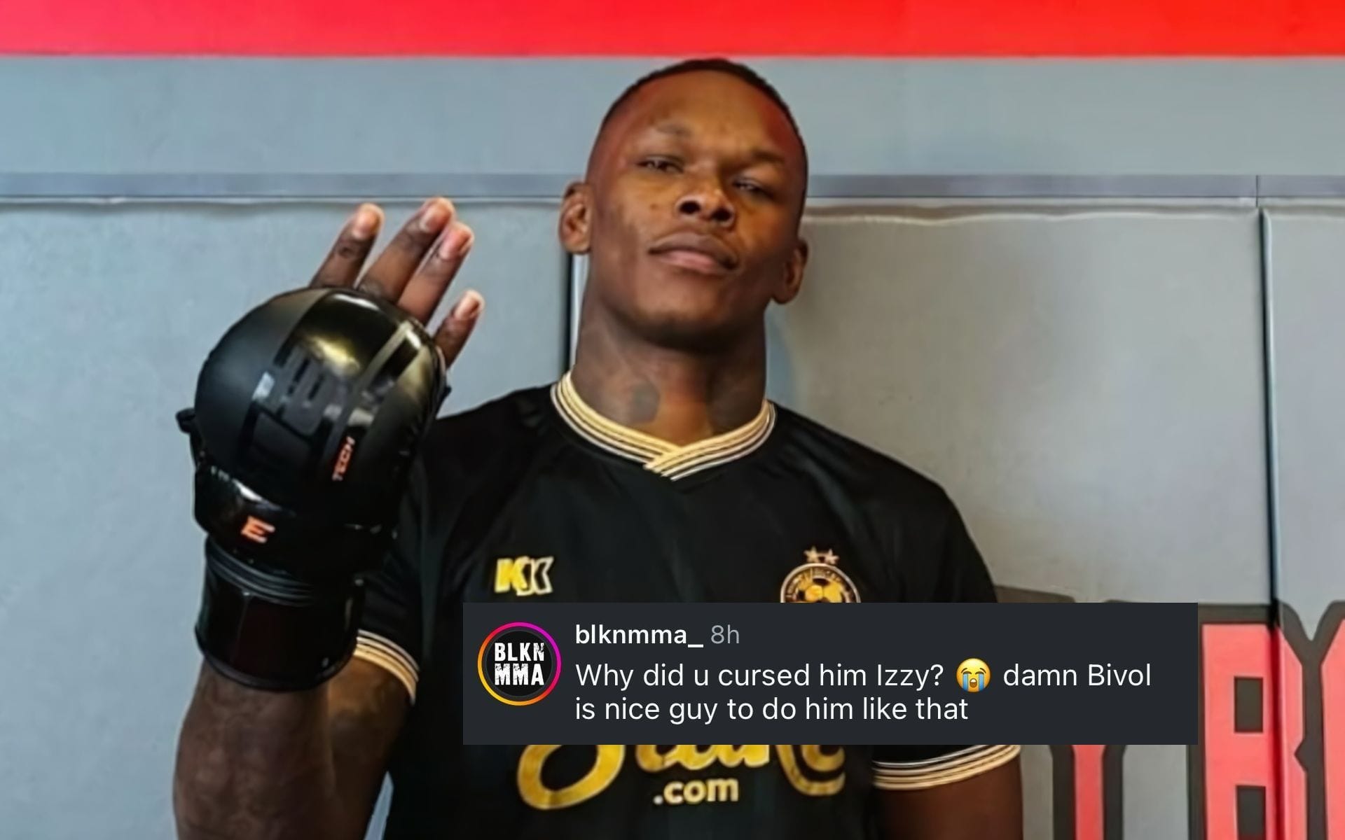 "Why did u curse him Izzy?" - Fans react as Israel Adesanya places ...