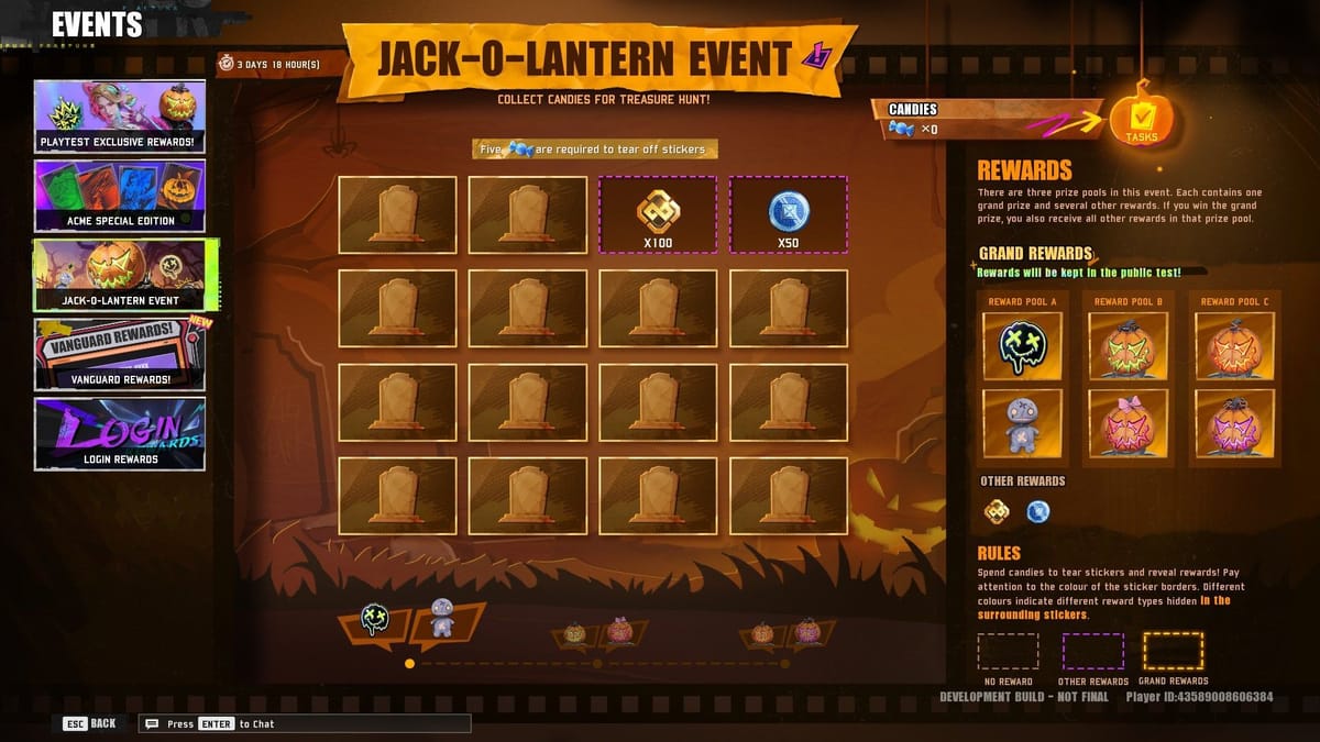 FragPunk Jack O Lantern event: All rewards and how to unlock