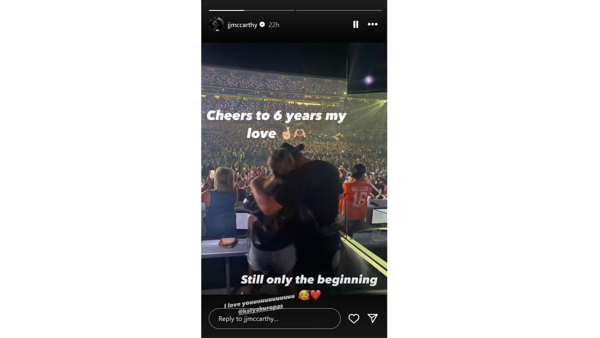 "Only the beginning": JJ McCarthy pens emotional note for fiancee Katya ...