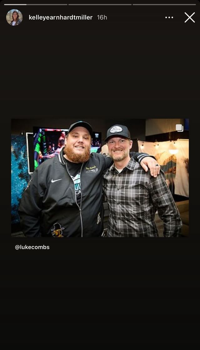 Kelley Earnhardt showcases Dale Jr.'s pose with singer Luke Combs as ...