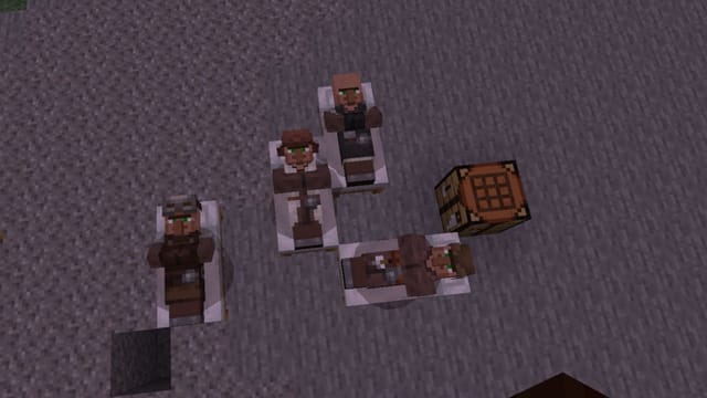 Reasons why a Minecraft villager is not taking a job