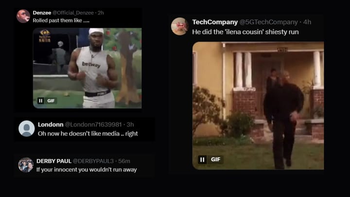 "My man running like a supervillain": Internet reacts to viral clip of ...