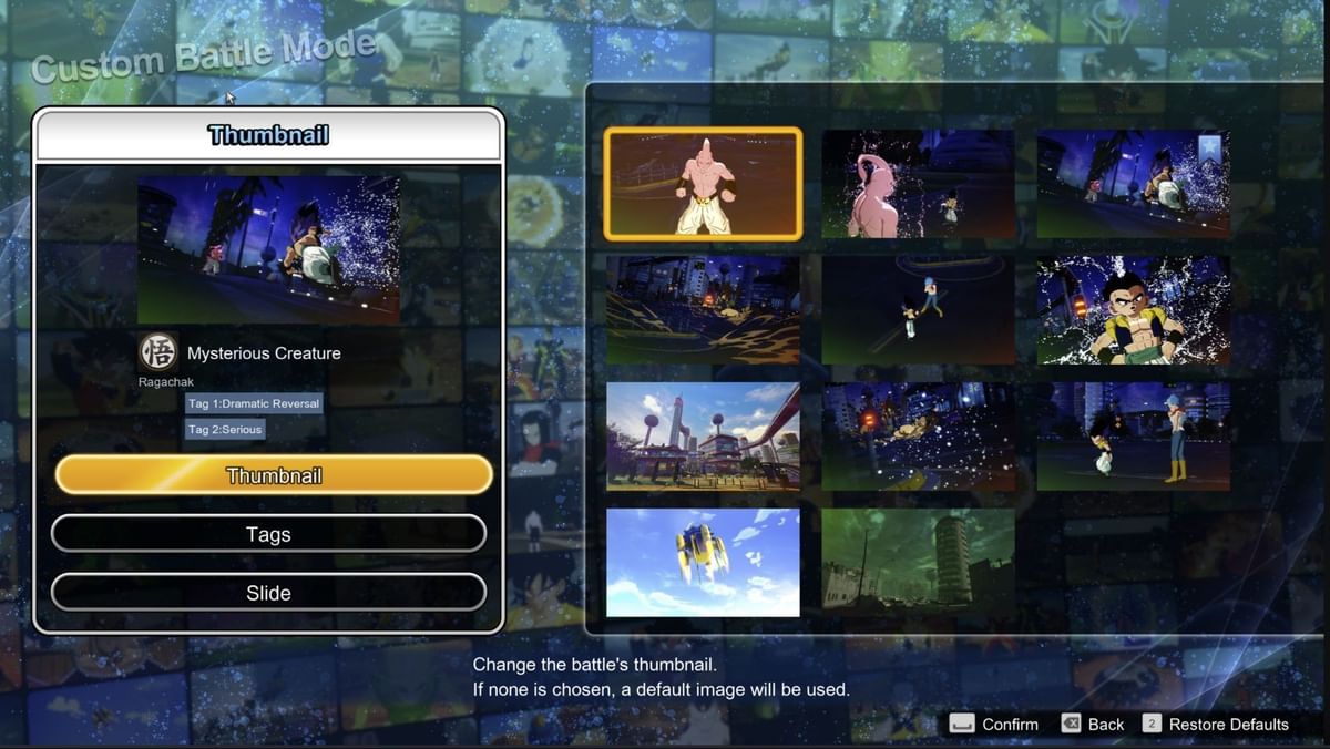 Dragon Ball Sparking Zero: How to use Custom Battle Mode