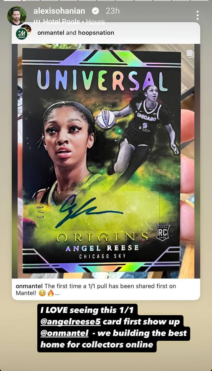 Serena Williams' millionaire husband Alexis Ohanian excited over unique Angel Reese card debut