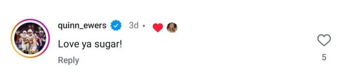 Texas QB Quinn Ewers showers love on GF Madelyn Barnes' wholesome photo ...