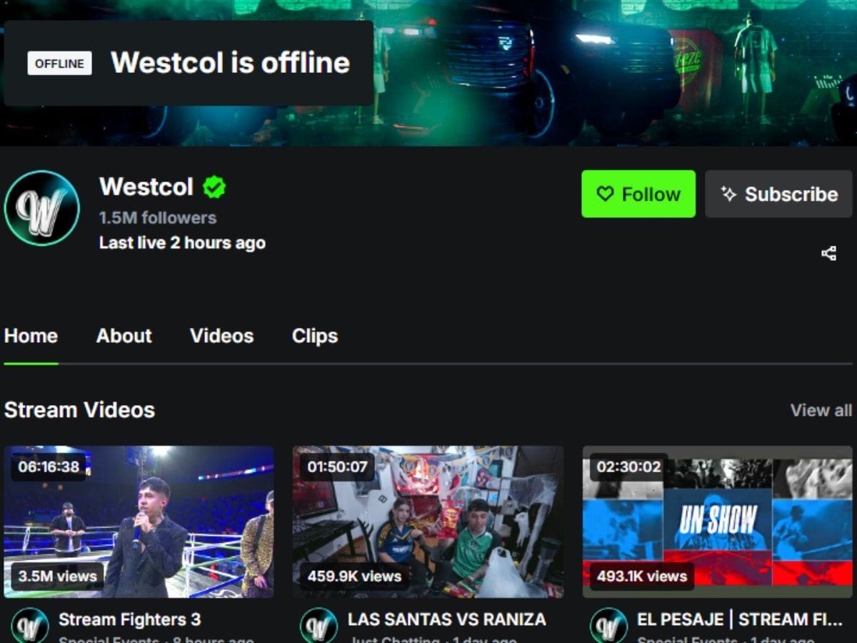 WestCol dethrones Adin Ross to become the most-followed Kick streamer ...