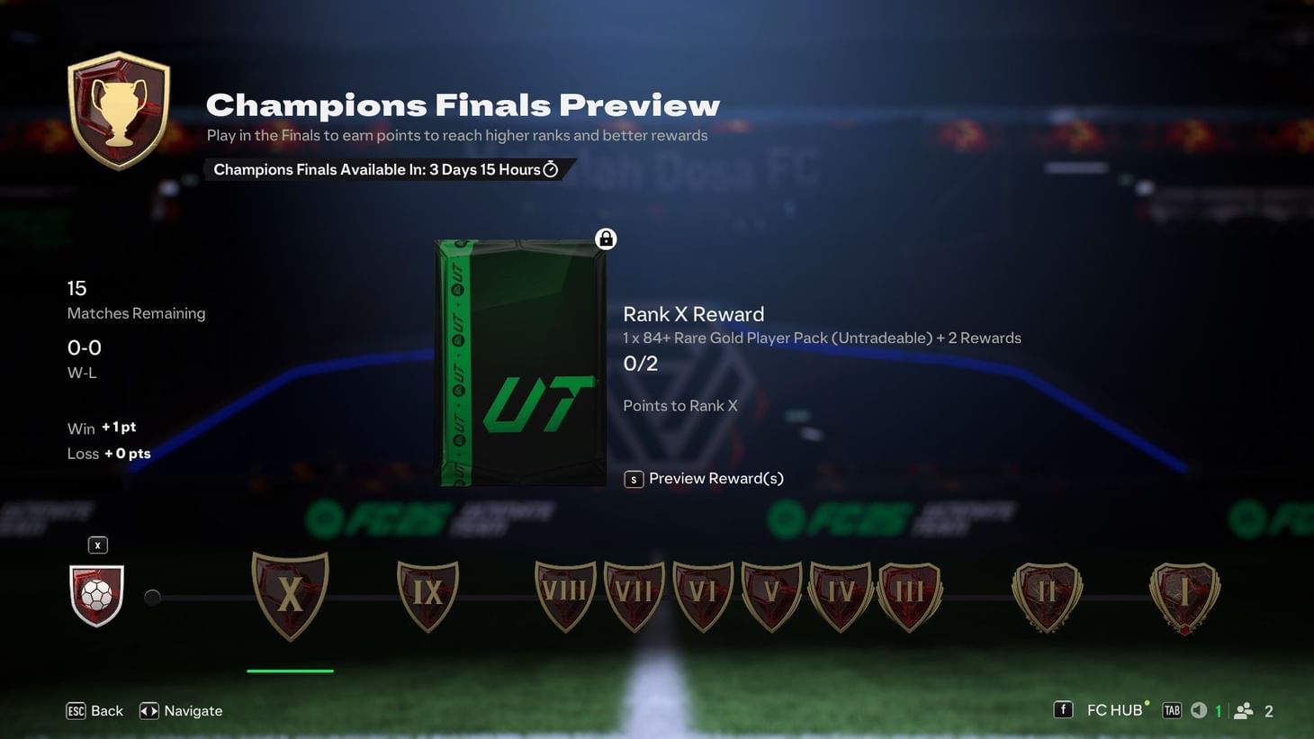 When does FUT Champs end in EA FC 25 Ultimate Team?