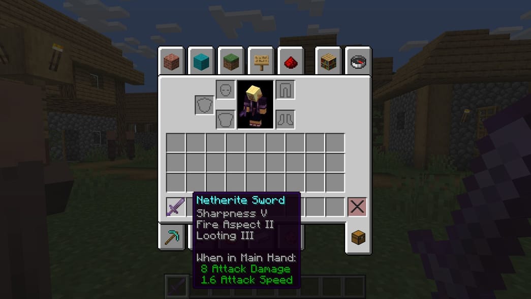 How to give yourself enchanted equipment in Minecraft using commands