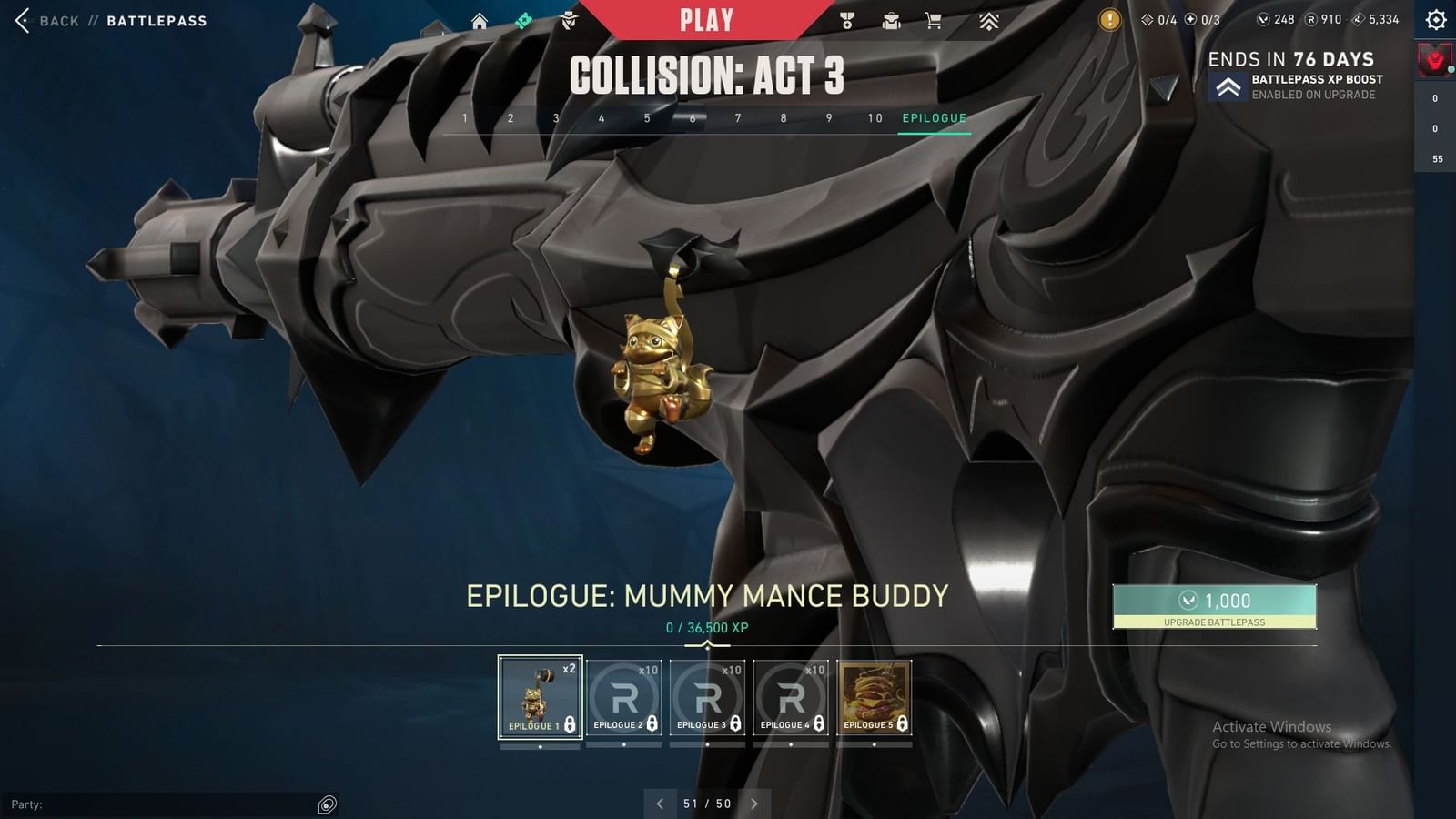 Valorant Episode 9 Act 3: All Battlepass tiers and rewards