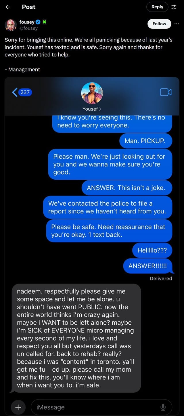 What happened to Fousey? Kick streamer's management reveals he is safe ...