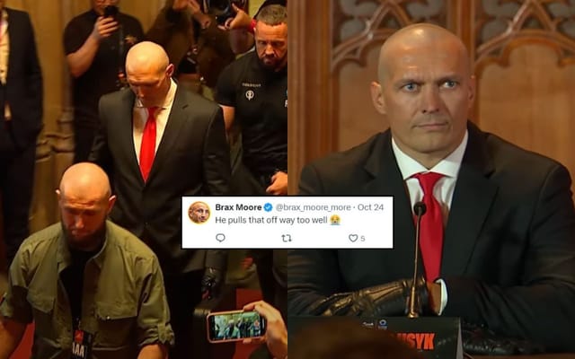 "He pulls that off way too well" - Fans impressed as Oleksandr Usyk ...