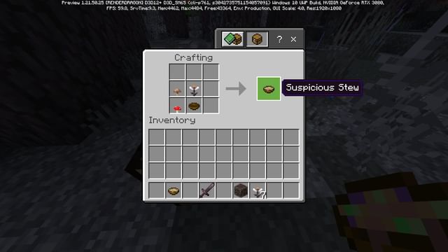 All suspicious stew recipes in Minecraft
