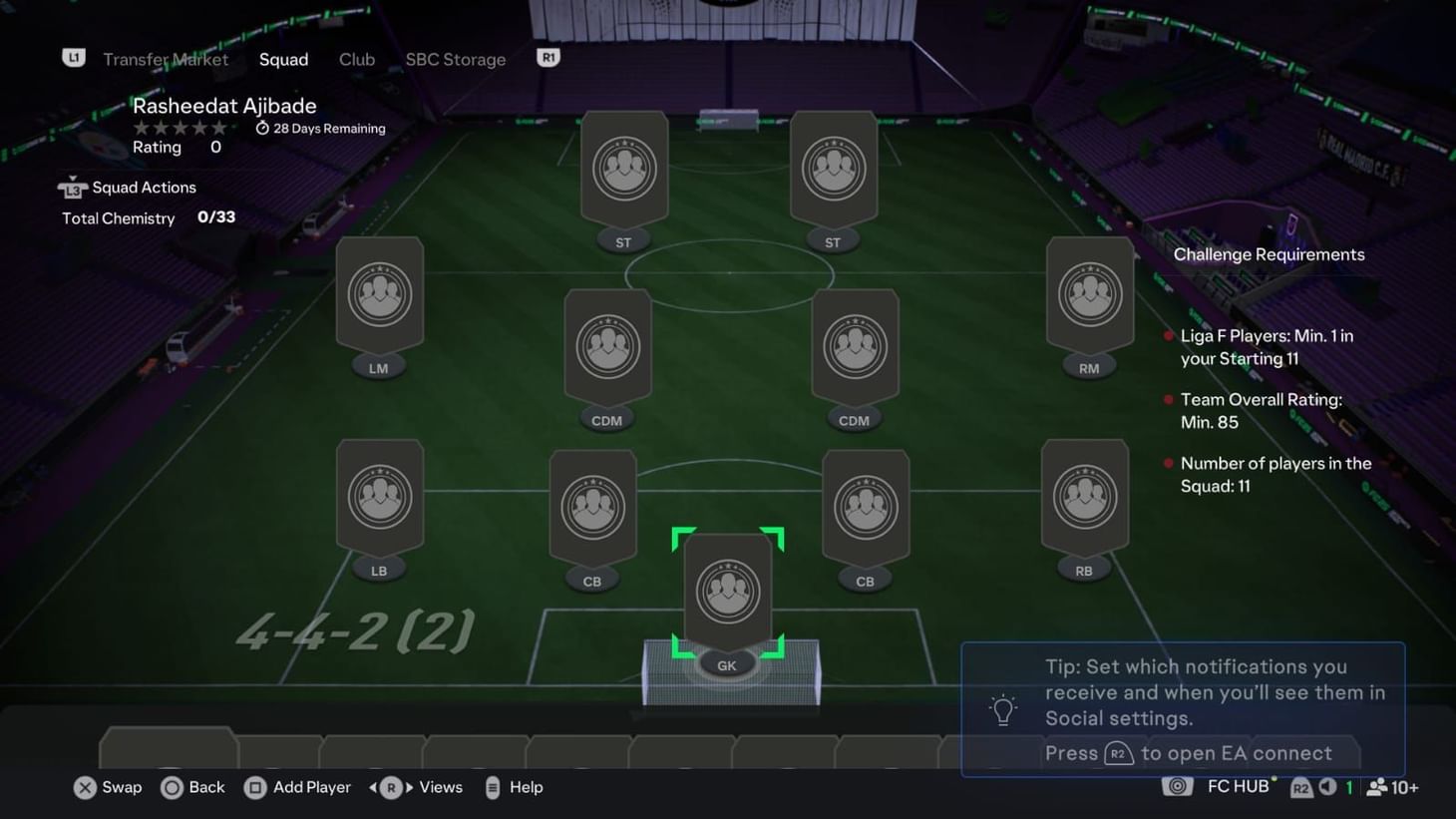 EA FC 25 Rasheedat Ajibade POTM SBC: All tasks and cheapest solutions