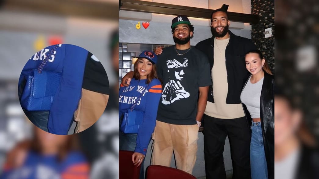 Photos: Karl-Anthony Towns’ girlfriend Jordyn Woods rocks Knicks outfit ...