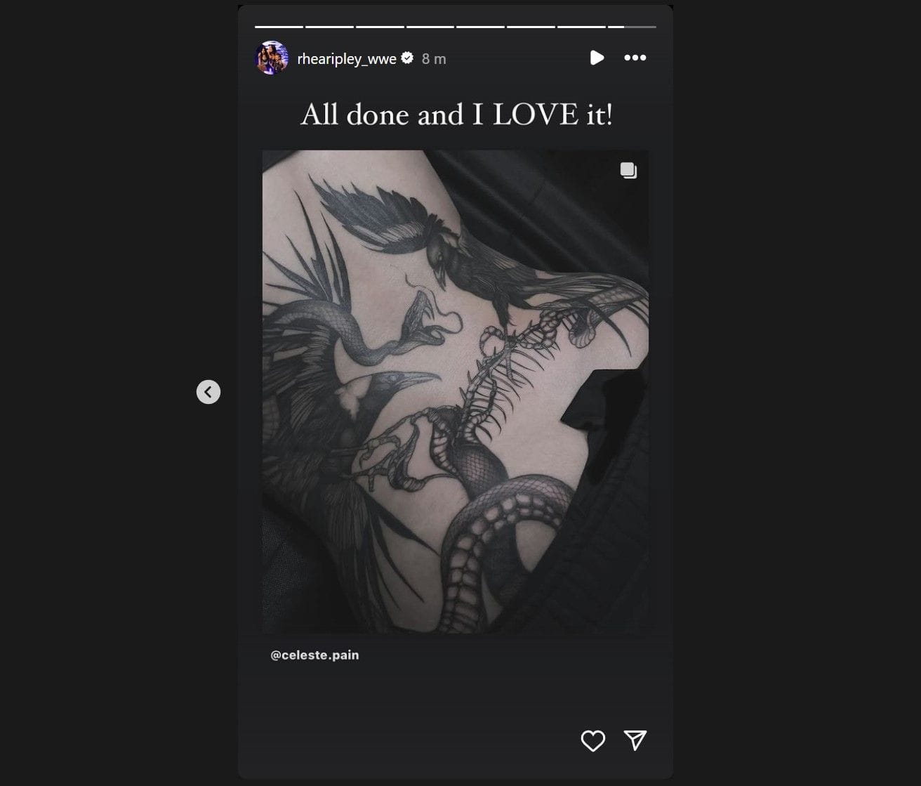 [PHOTO] Rhea Ripley shows off new tattoo; Mami is in "love"