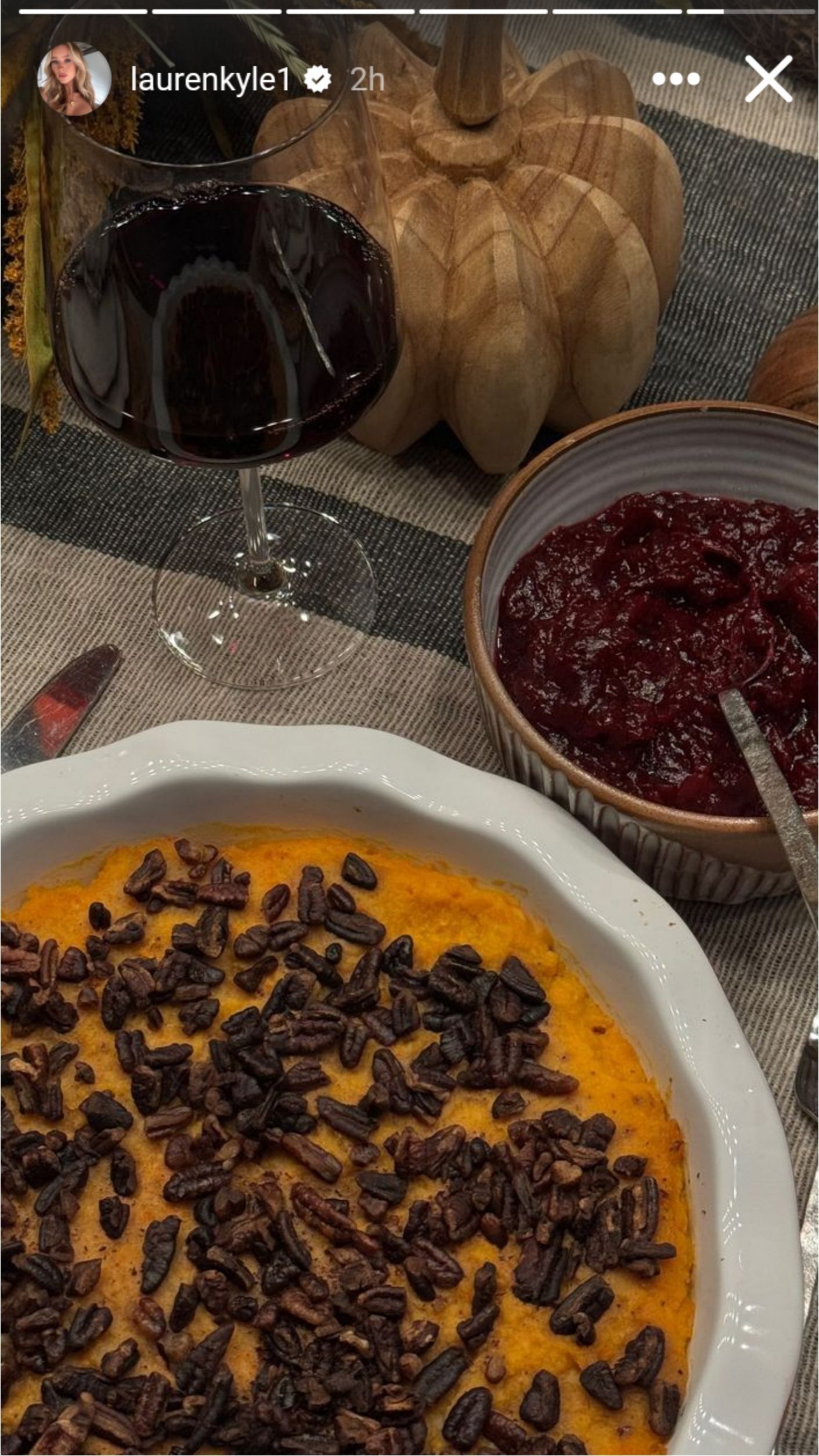 Connor McDavid's wife Lauren Kyle shares a glimpse into their Canadian Thanksgiving dinner