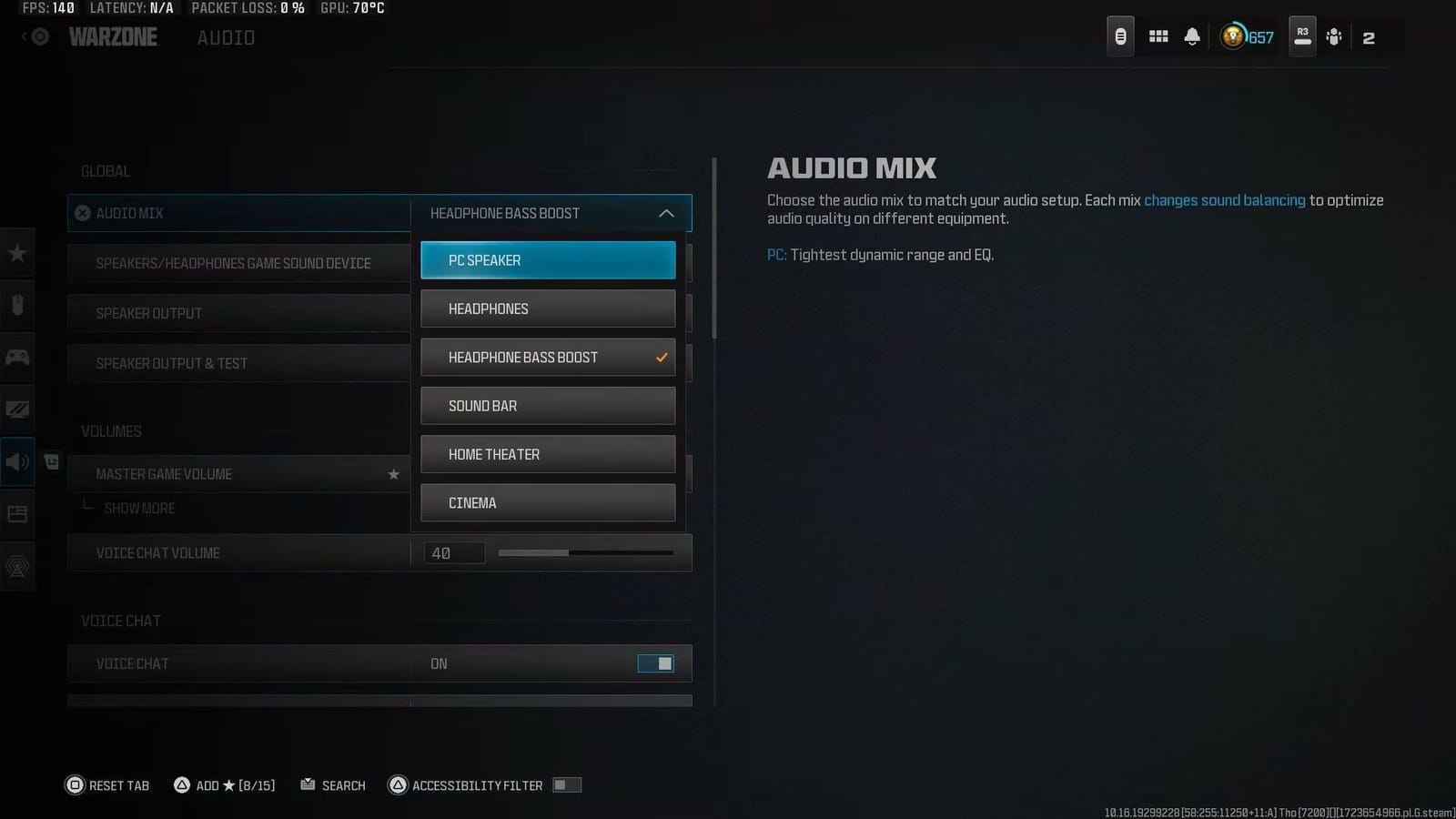 Warzone audio settings: How to set up ArtIsWar audio in Warzone