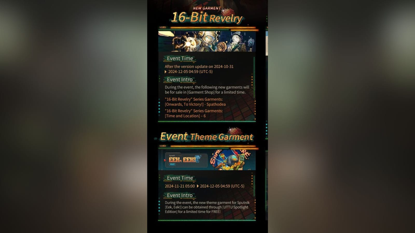 Reverse 1999 Version 2.0 update: New banners, events, garments, and more