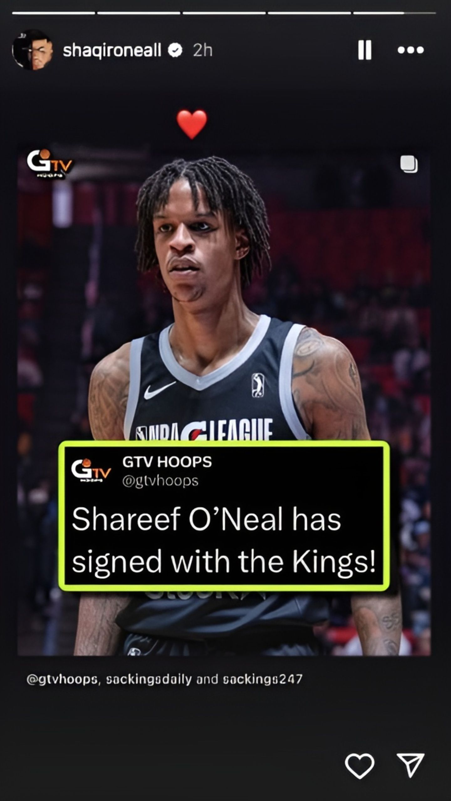 Shaquille O'Neal's son Shaqir O'Neal reacts to brother Shareef O'Neal ...