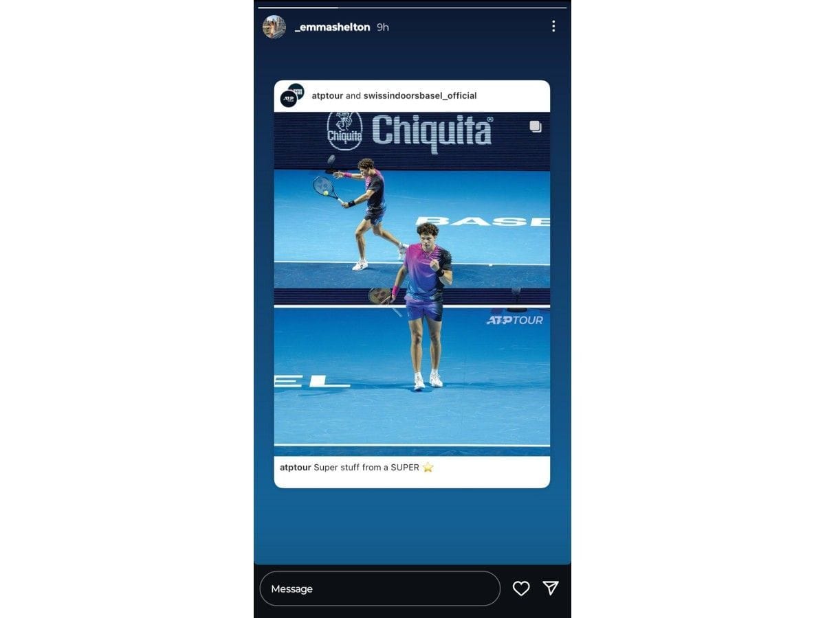 Ben Shelton's sister Emma shows her support after American's impressive ...