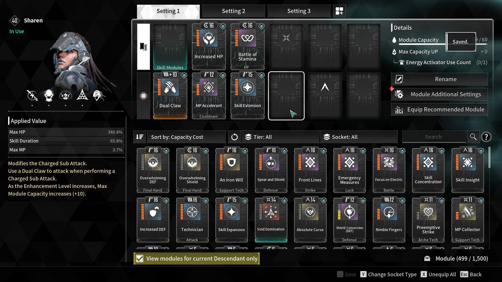 The First Descendant Sharen build: Best modules and loadout