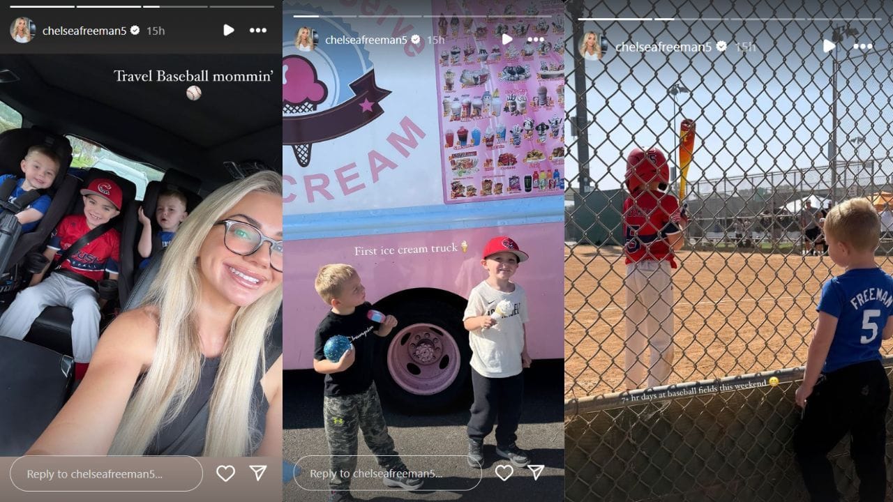 Freddie Freeman's wife Chelsea captures sons Brandon and Maximus ...
