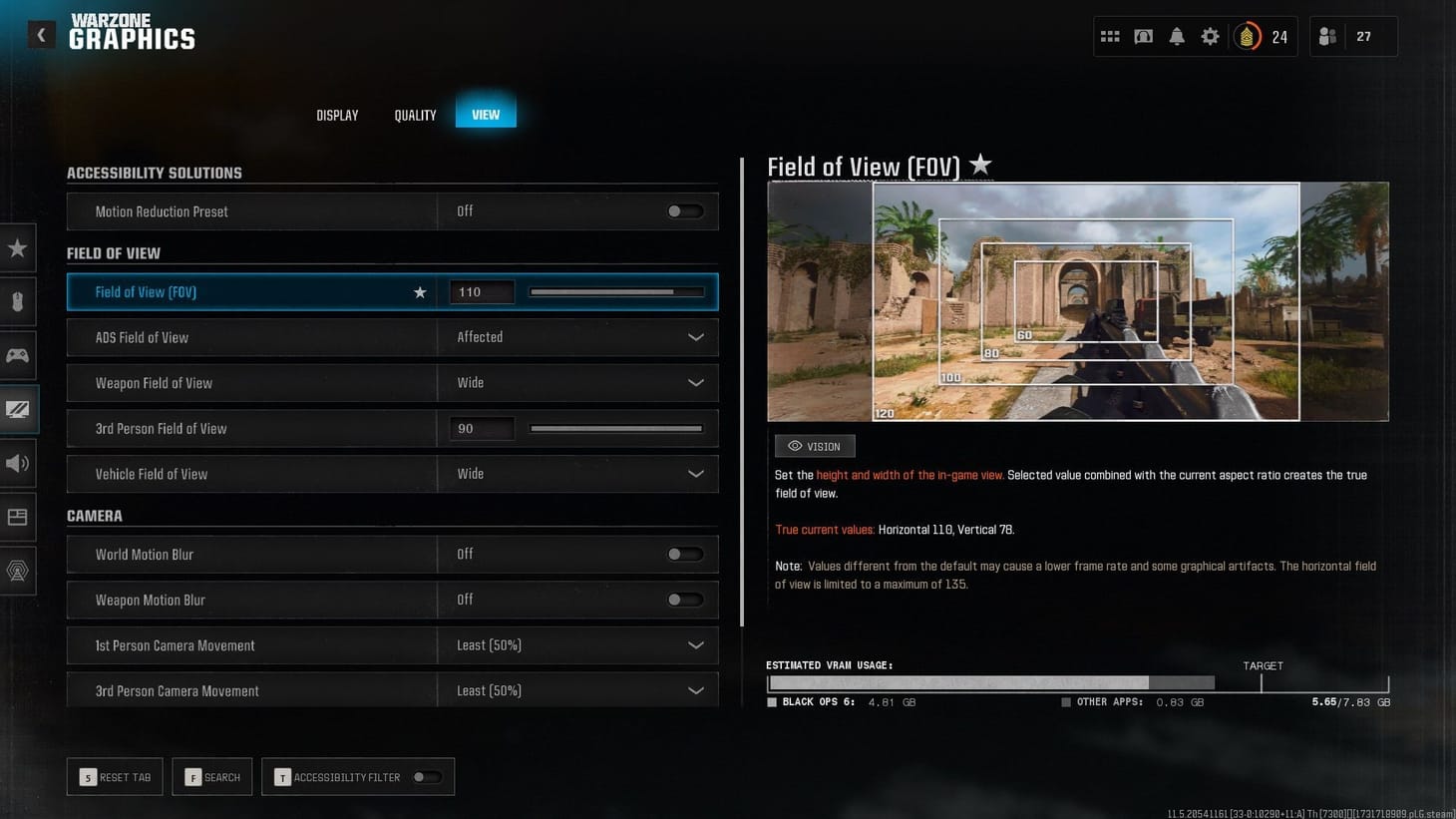 Best FOV settings in Warzone after Black Ops 6 integration