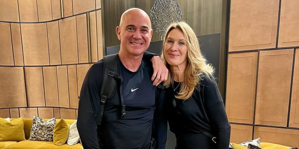 Andre Agassi and Steffi Graf's son Jaden and girlfriend Catherine Holt ...