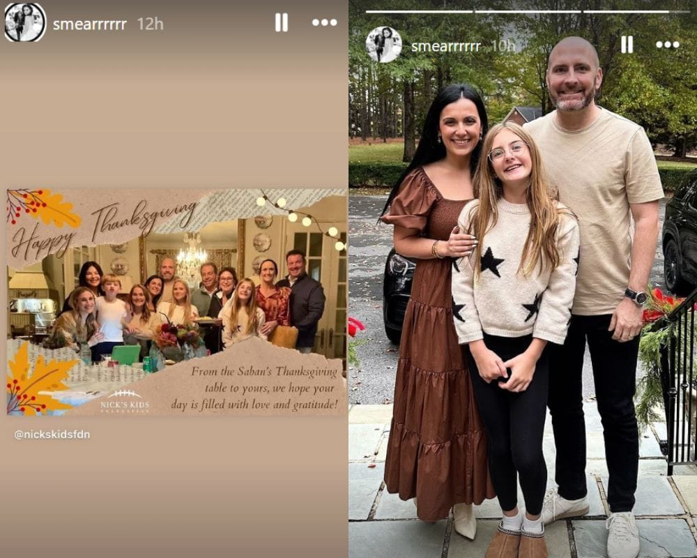 PIC: Nick Saban’s daughter-in-law Samira Saban shares snippets from family’s Thanksgiving ...
