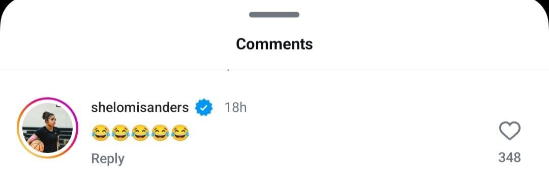 Coach Prime's daughter Shelomi Sanders left in splits as he spills the ...