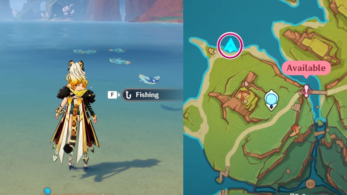 All Genshin Impact Natlan Fishing Spot locations