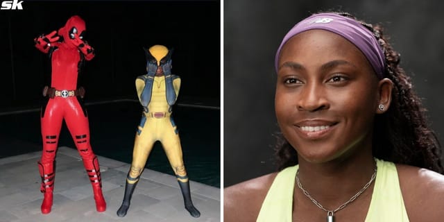 Coco Gauff & brother dress up as iconic Deadpool & Wolverine duo for ...