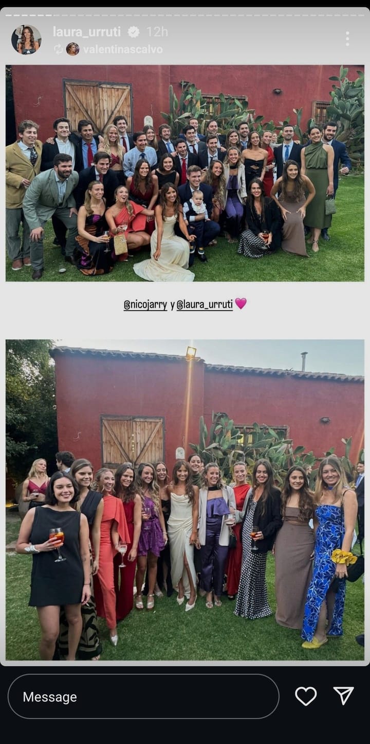 In Pictures: Nicolas Jarry and wife Laura exchange vows 4 years after ...