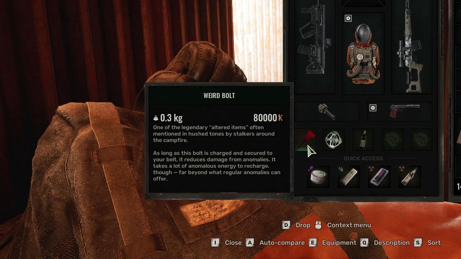 How to find the Weird Bolt artifact in Stalker 2